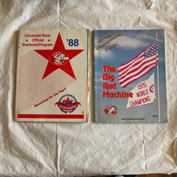 Office | Two Vintage Cincinnati Reds Yearbooks | Poshmark